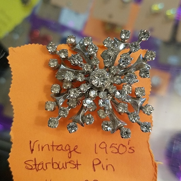 Jewelry | Vintage 195s Starburst Pin Brooch Pendant | Poshmark
